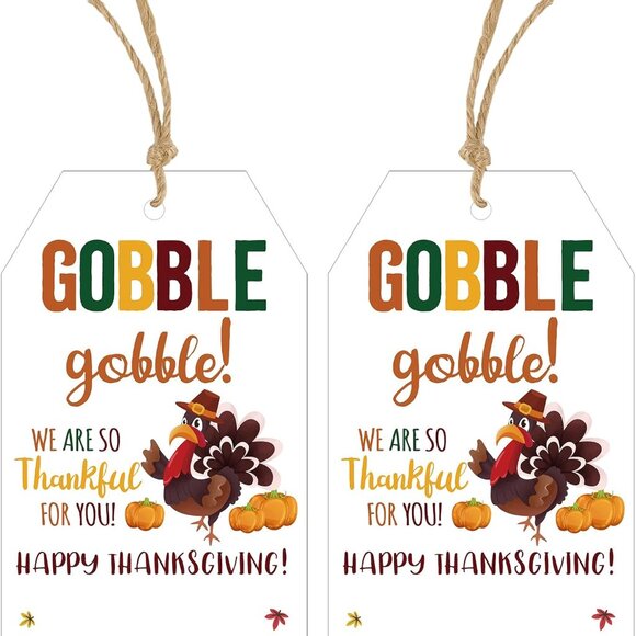 Other | Thanksgiving Gift Tags With String 5pcs Happy Thanksgiving Tag ...